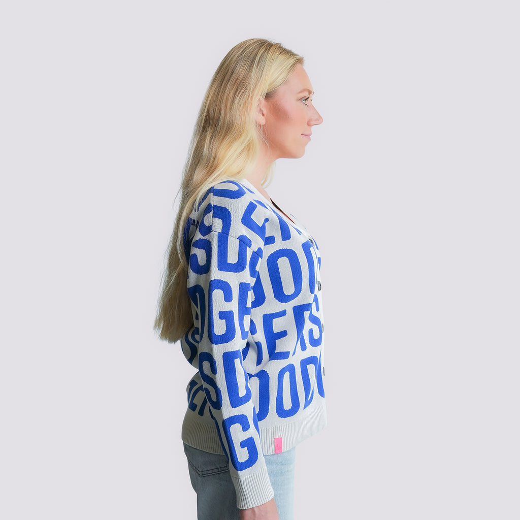 SHEA TEAM NAME REPEAT CARDIGAN - Los Angeles Dodgers – Lusso Style